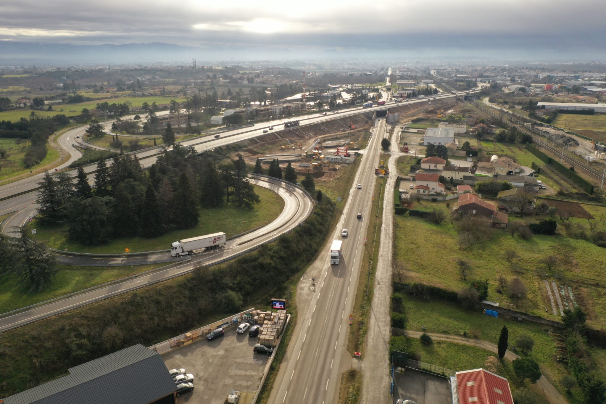 Fermeture de la bretelle de sortie de l'échangeur de Bourg-lès-Valence ...